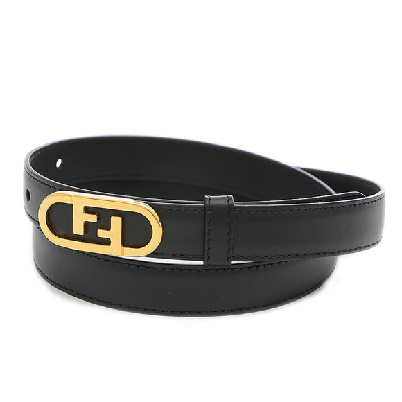 Fendi | Accessories | Fendi Orlock Belt Leather Black Gold Hardware 75 ...